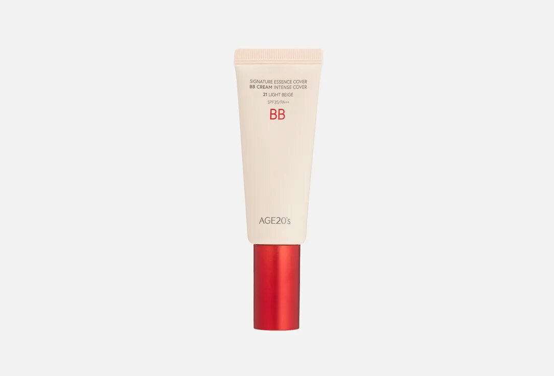 BB-крем для увлажнения и сияния лица SPF 35 PA++ AGE 20s Signature Essence Cover, тон 21, Light beige, 30 мл