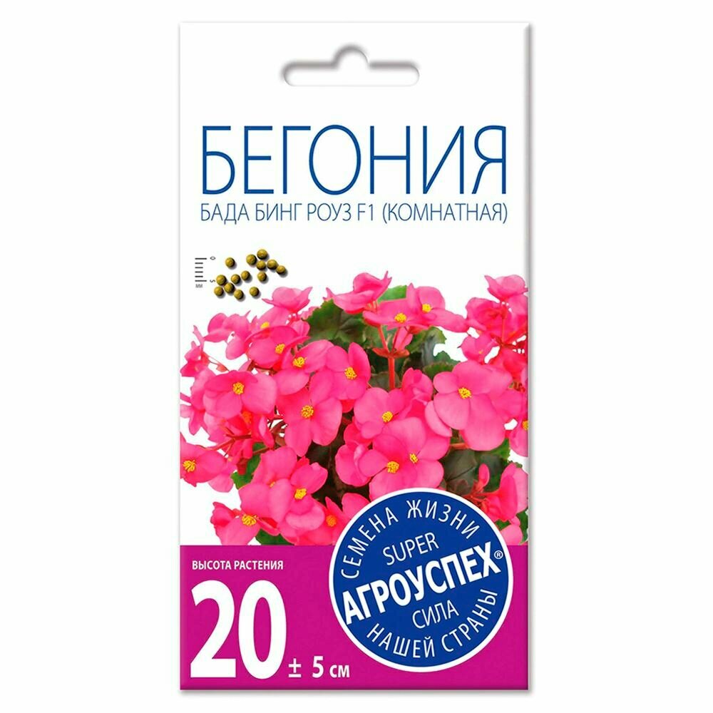 Бегония Бада Бинг Роуз F1 вечноцветущая 10 шт