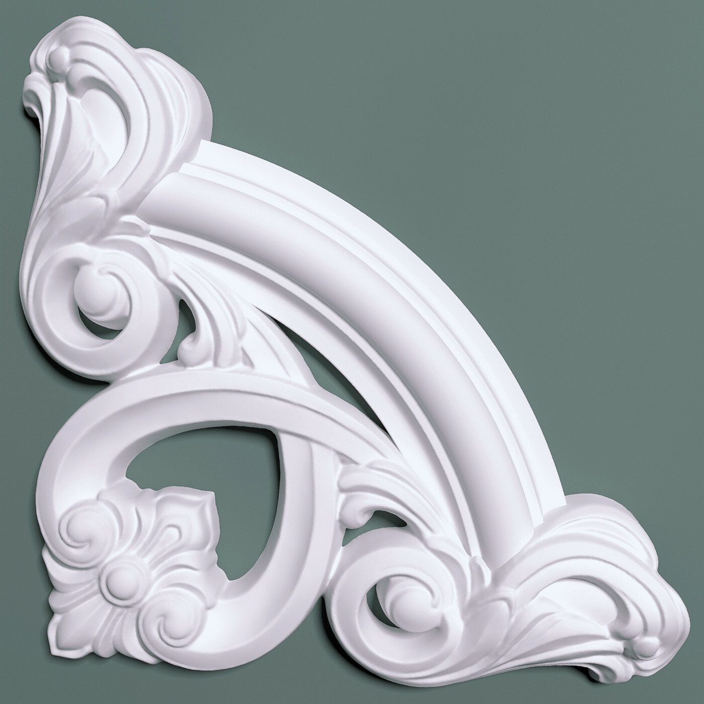 Декоративный угол к молдингу bello deco М12У4, влагостойкий, белый