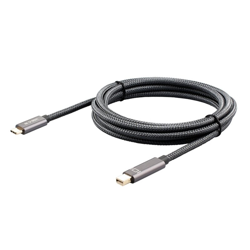 Кабель USB C - Mini DisplayPort (4K при 60 Гц), Thunderbolt 3 - Display Port, совместимый с MacBook Pro 2017/2016/Pro, Galaxy S10/S9/S8