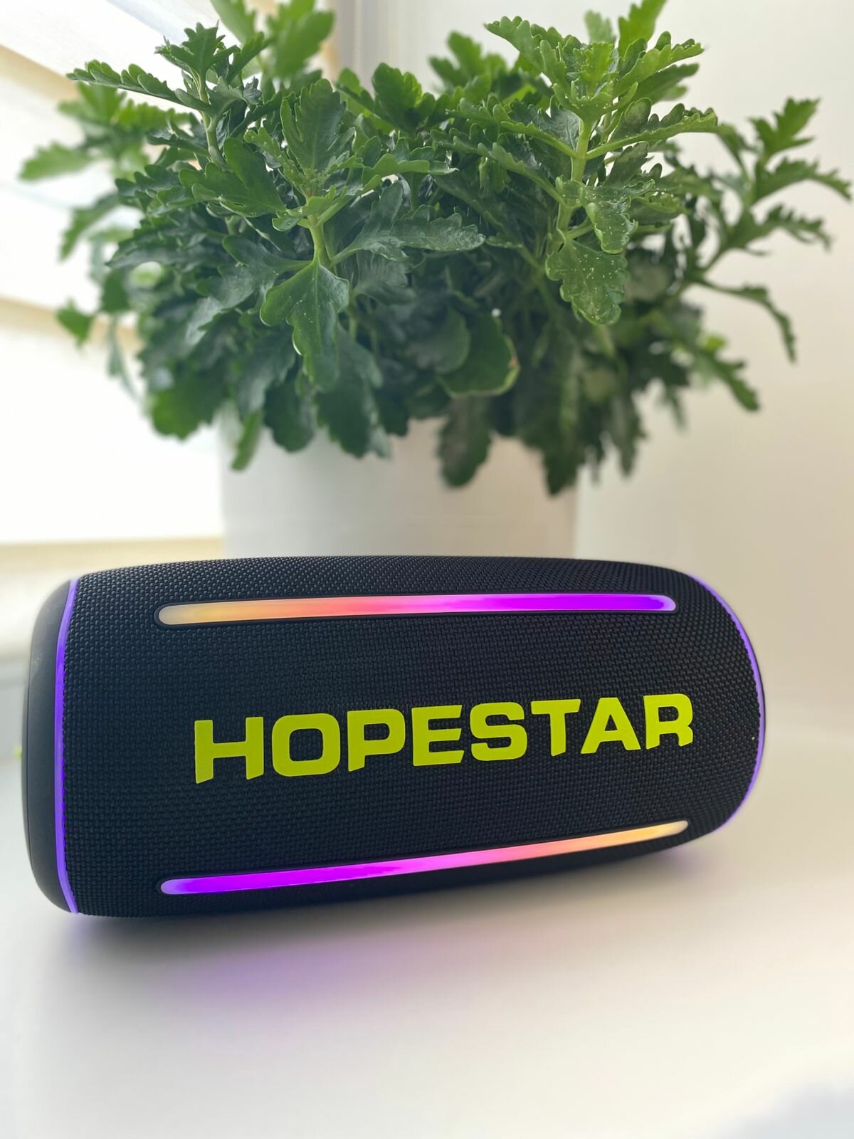 Портативная Bluetooth колонка HOPESTAR P58Pro - 60W, Черная с LED подсветкой, TWS, Premium