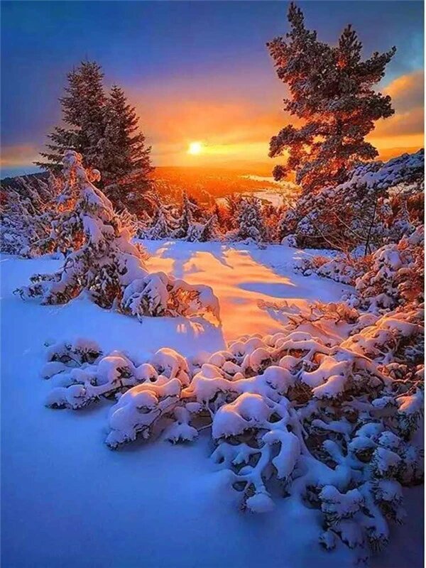 5D DIY Алмазная картина Пейзаж Полная круглая алмазная вышивка Мозаика Пейзаж Море Вышивка крестом Домашнее настенное искусство Украшения Подарки