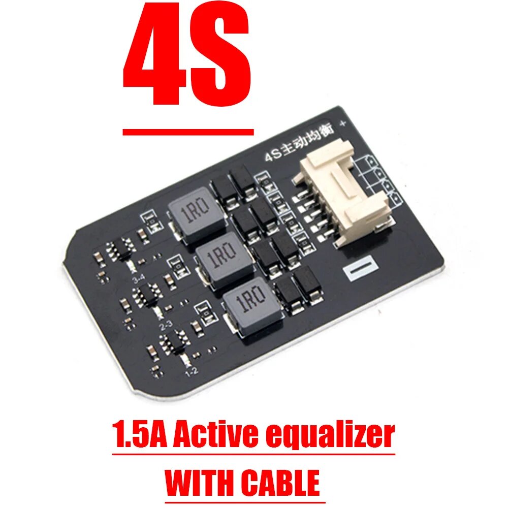 Активный балансир 1,5А 2S 3S 4S для литиевых аккумуляторов 4S