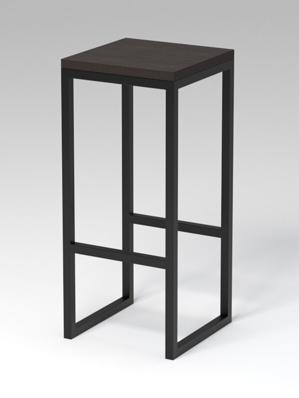 Стул барный "Стронг" №2 в стиле лофт, Дуб Венге. Производитель товара - компания Westcom.