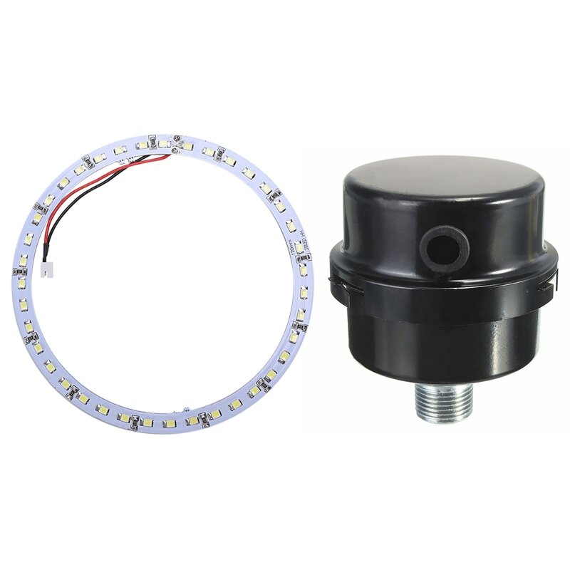 1 шт. Соединительная муфта вала двигателя с ЧПУ 6,35 мм до 8 мм, гибкая муфта 6,35X8 мм и 1 шт. Резьба 3/8 BSP 16 мм, воздушный компрессор, впускной фильтр, глушитель, черный металл