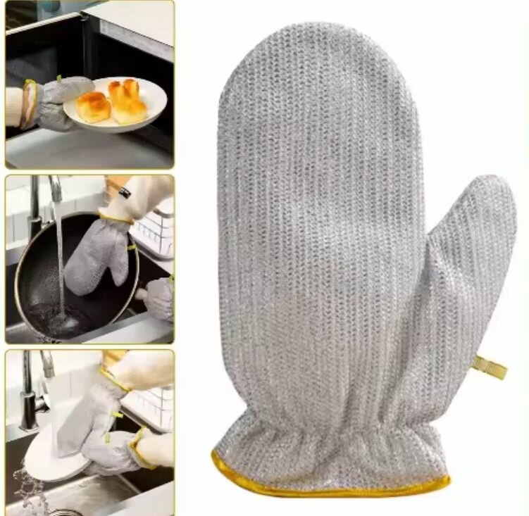 Рукавица для кухни универсальная/ Варежка для мытья посуды, уборки.