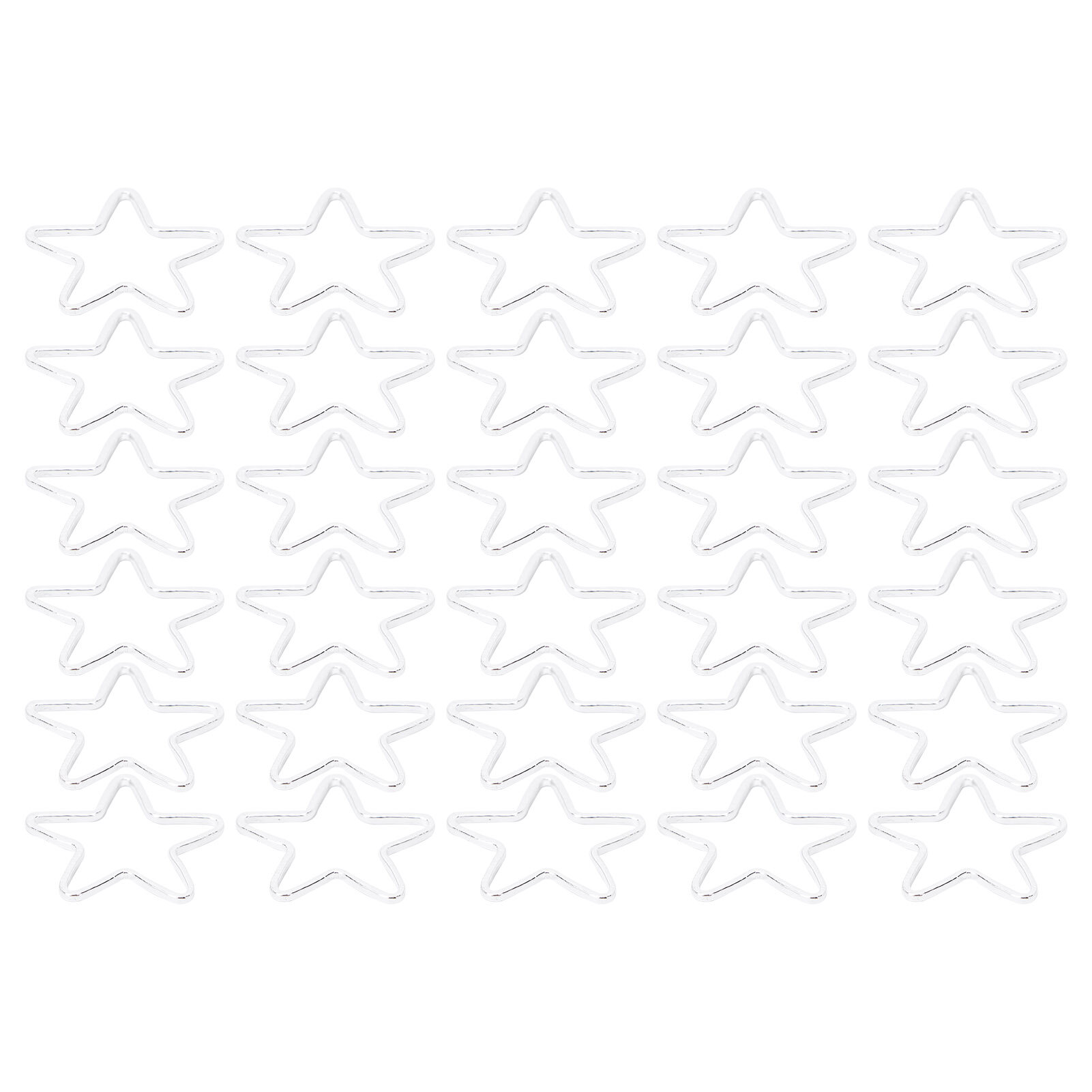 30 шт, подвески в полой рамке, медные ювелирные аксессуары для изготовления сережек и ожерелья своими руками, серебряная звезда