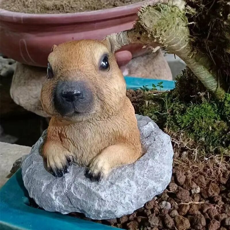 Фигурка Glowfly "Сурок", для сада, напольная, для ландшафтного дизайна