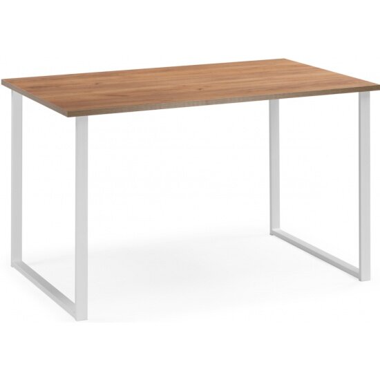 Стол деревянный Woodville Лиман 120 x 80 дуб крафт золотой / белый матовый