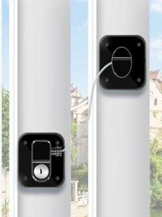 Замок на окна "Безопасный ребенок", ABS-пластик, черный, 1 шт.