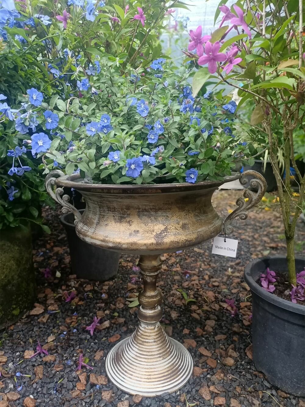 Персонализированная подставка для цветочных горшков из кованого железа, украшение сада