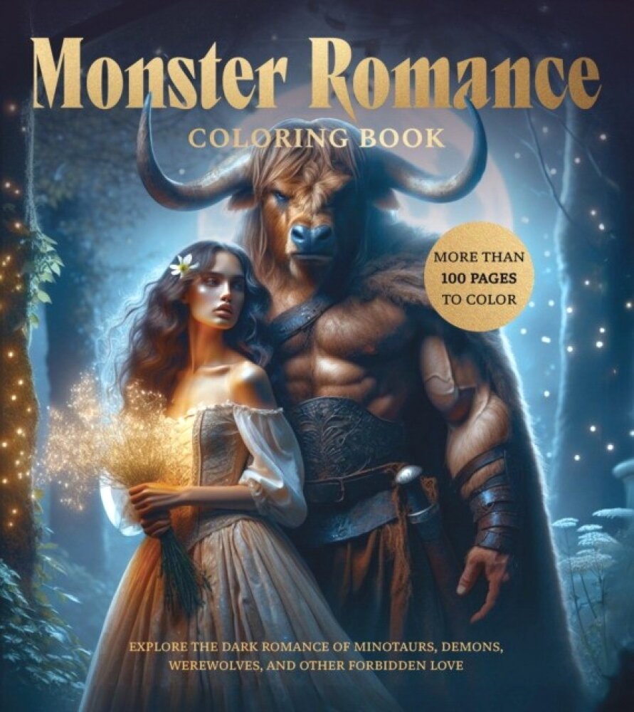Monster romance coloring book
