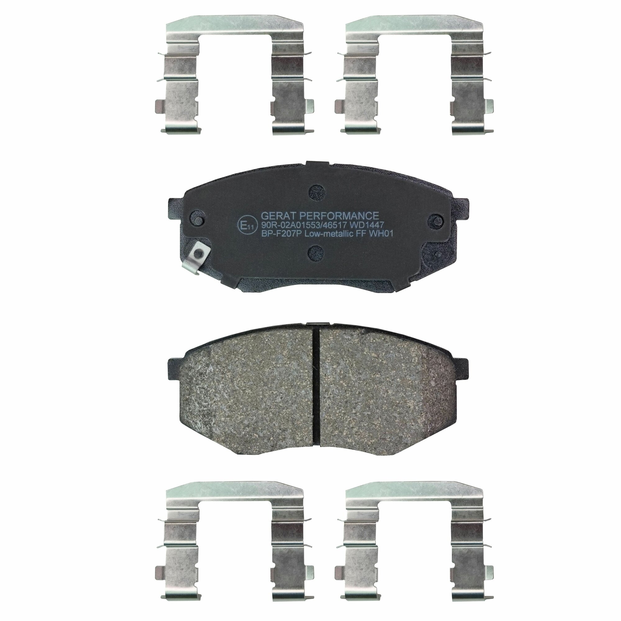 Тормозные колодки Gerat BP-F207P (передние) Performance