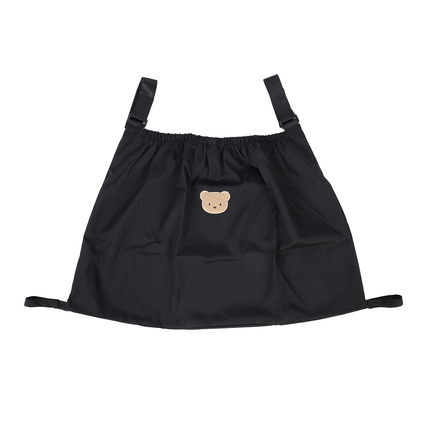 Сумка-органайзер для коляски, сумка для хранения бутылочек и подгузников, многофункциональная подвесная сумка для хранения вещей в доме, черная.