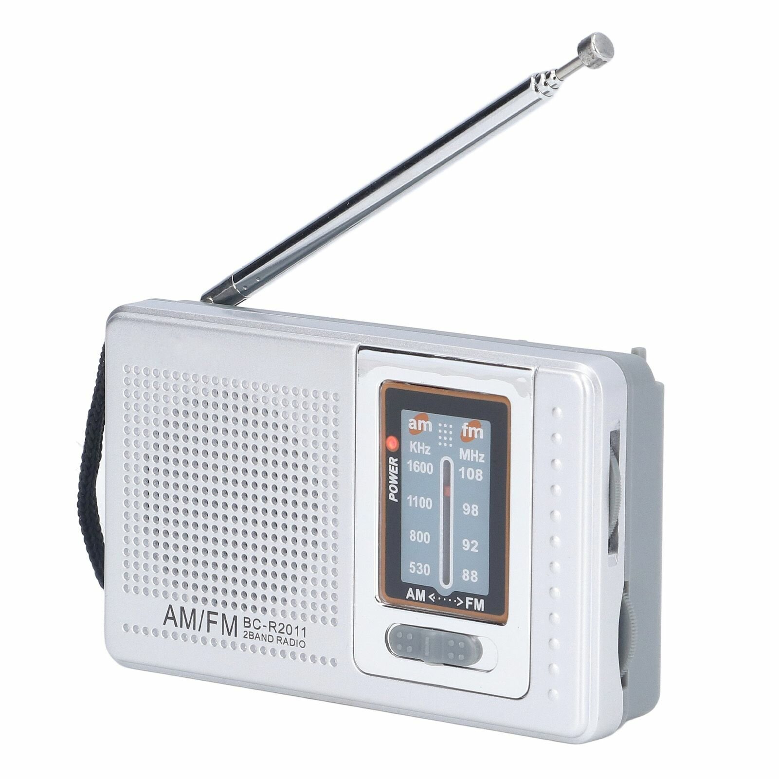 Портативное AM FM радио с аккумуляторным питанием, водонепроницаемый пластиковый корпус, идеальное для отдыха на улице (BCR2011)