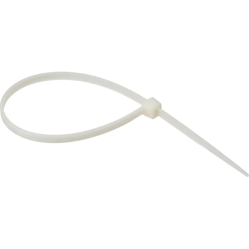 Хомут стяжка нейлоновая морозостойкая TOPFORT 4х200 белый 100 шт/уп 2097670