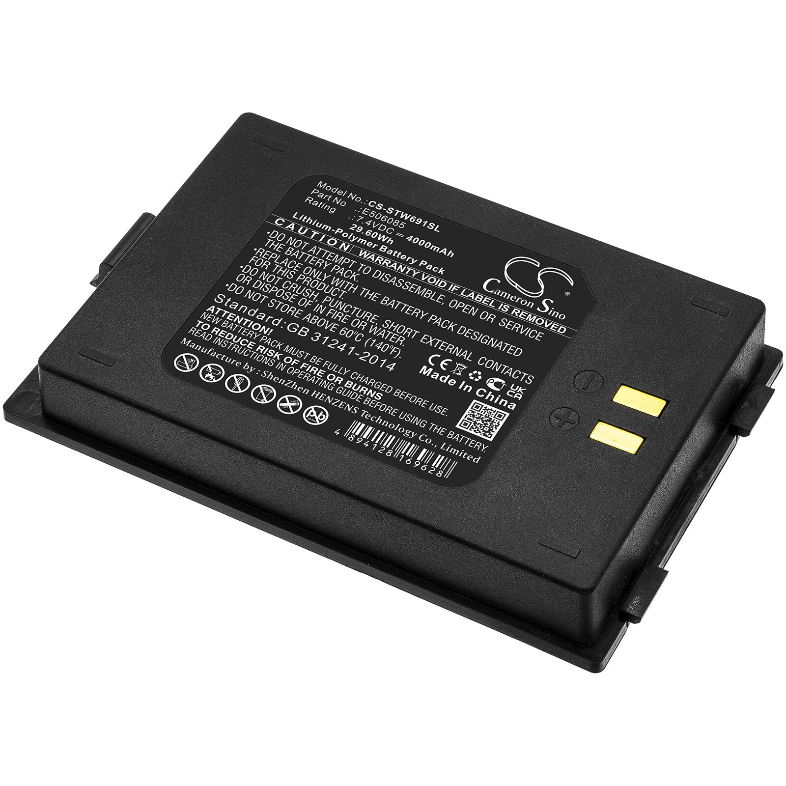 CS-STW691SL Категория Оборудование для обследований и тестов батарея Подходит для бренда Сэтлинк Подходит модель WS-6916 4000mAh / 29.60WhmAh 7.4V