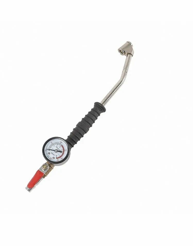 Манометр для шин с краном и двухсторонней подкачкой (15 BAR) - профессиональный измеритель давления в шинах и пневмосистемах