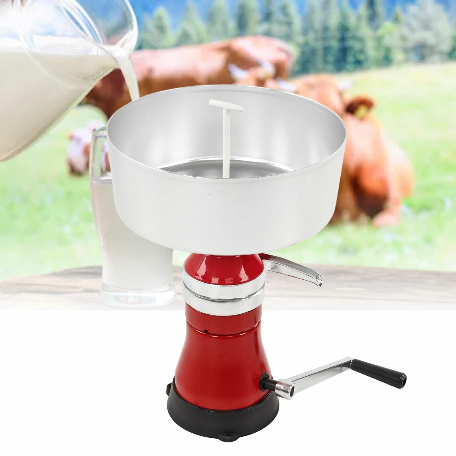 Сепаратор для обезжиривания мини-центрифуги для молока объемом 80 л, ручной сепаратор