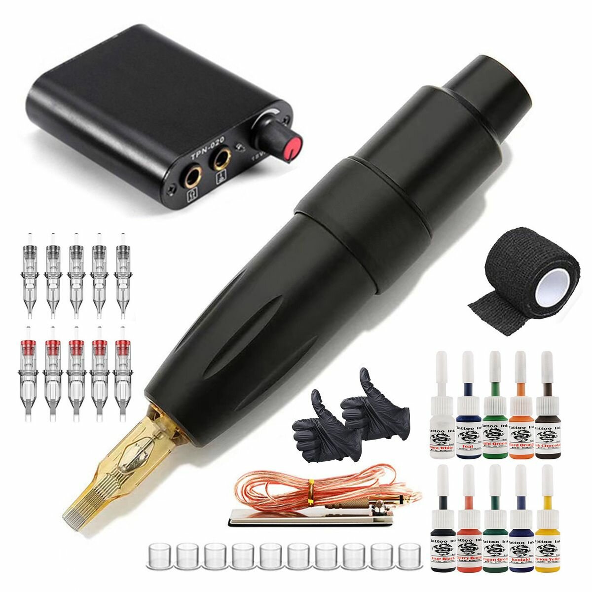 Набор моторных татуировок с инструментами Несколько комбинаций