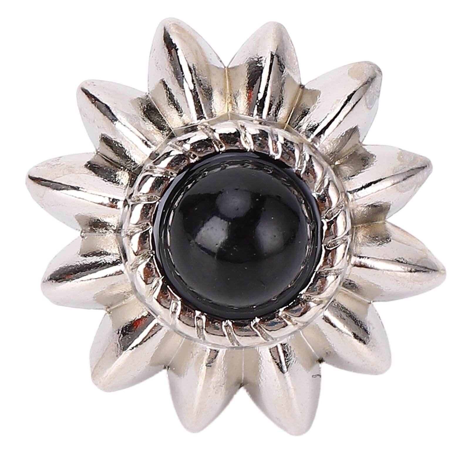 20 комплектов искусственной бирюзовой винтовой пряжки Daisy Vintage Декоративная сменная винтовая пряжка для кожи ручной работы черного цвета