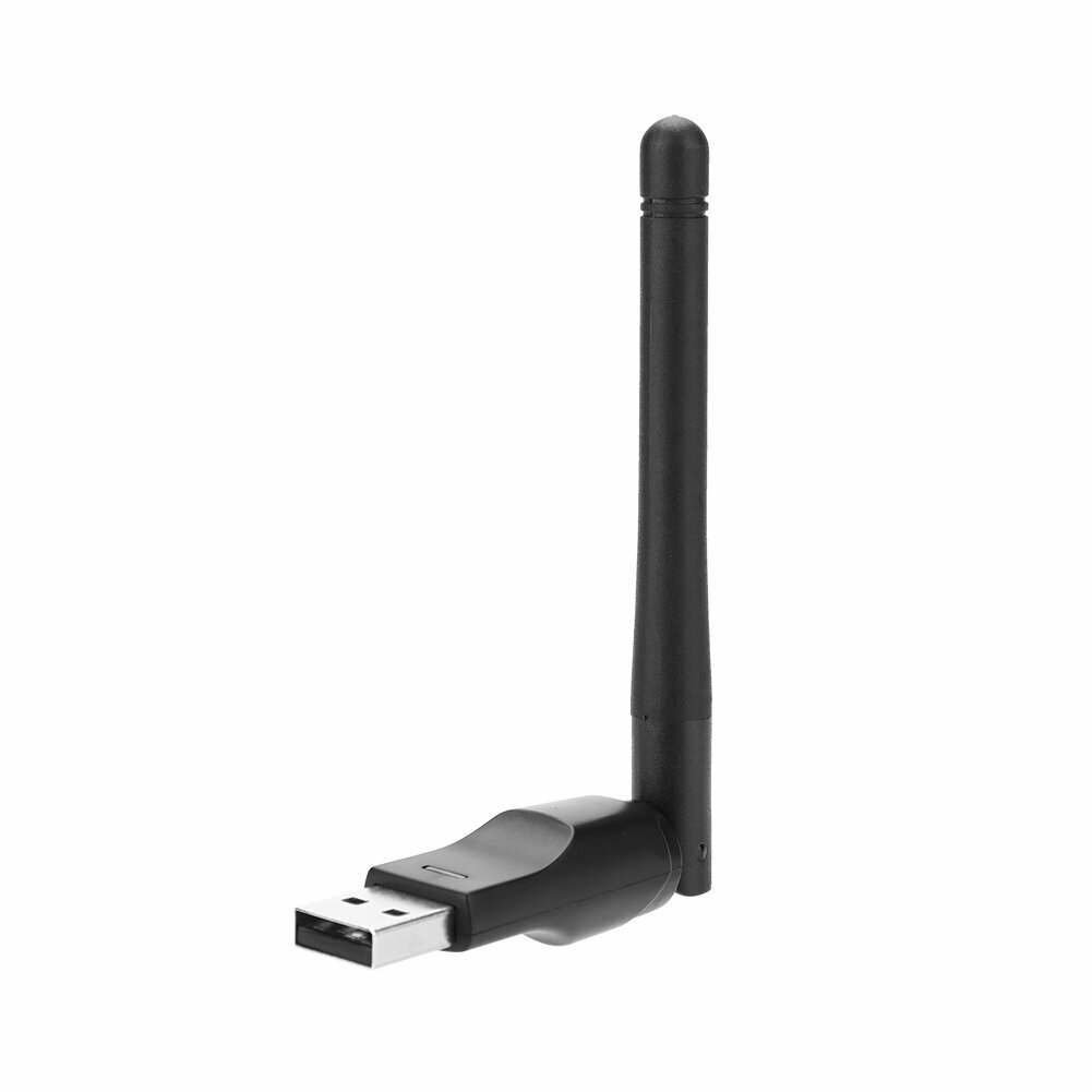 Wireless Network Card, USB WiFi Adapter 2dBi High Gain 150Mbps Data Transmission WEP Encryption for Office Household