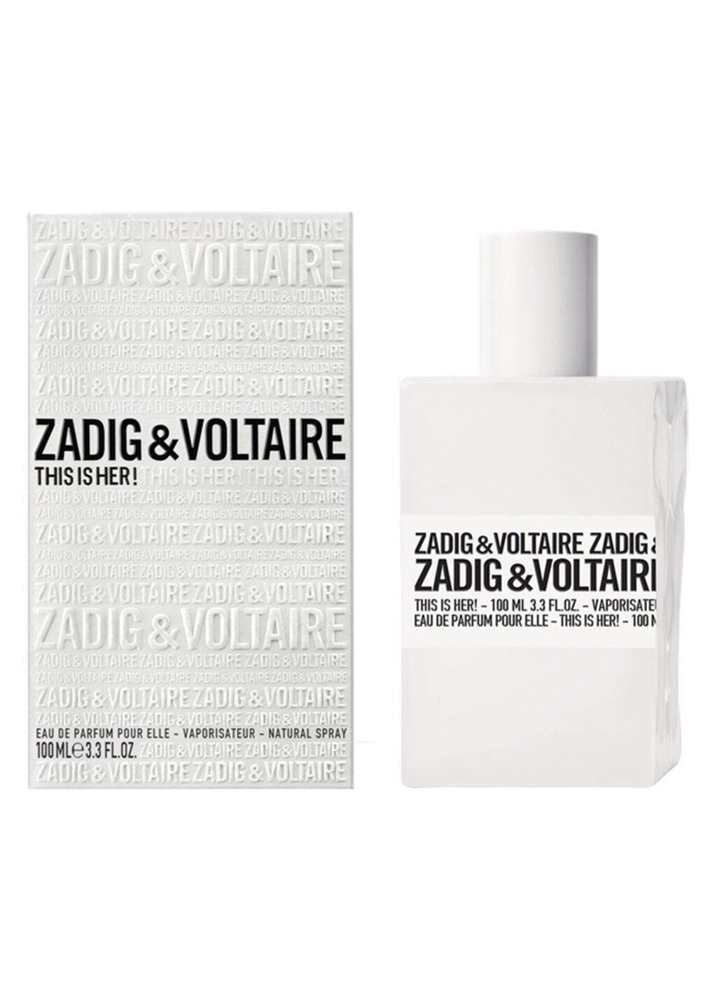 Парфюмерная вода женская ZADIG & VOLTAIRE This Is Her! Pour Elle 100 мл Refillable