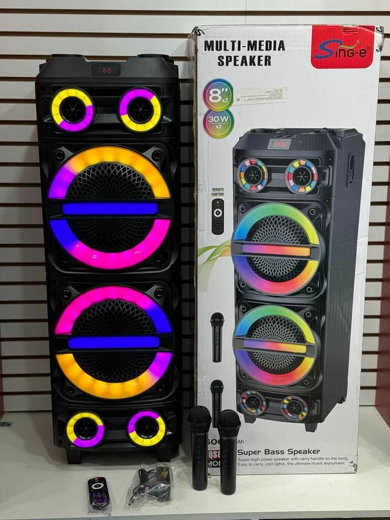 Беспроводная портативная колонка с микрофоном ВТ Speaker ZQS 8231, большая переносная колонка блютуз 5.0