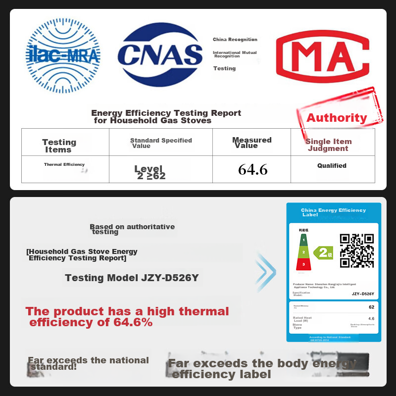 KONKA Gas Stove Single Burner for Home Use, 5.0kW High Flame Tabletop LPG Stove, 66% High Thermal Efficiency Tempered Glass Panel Stove Top JZY-D526Y (LPG)