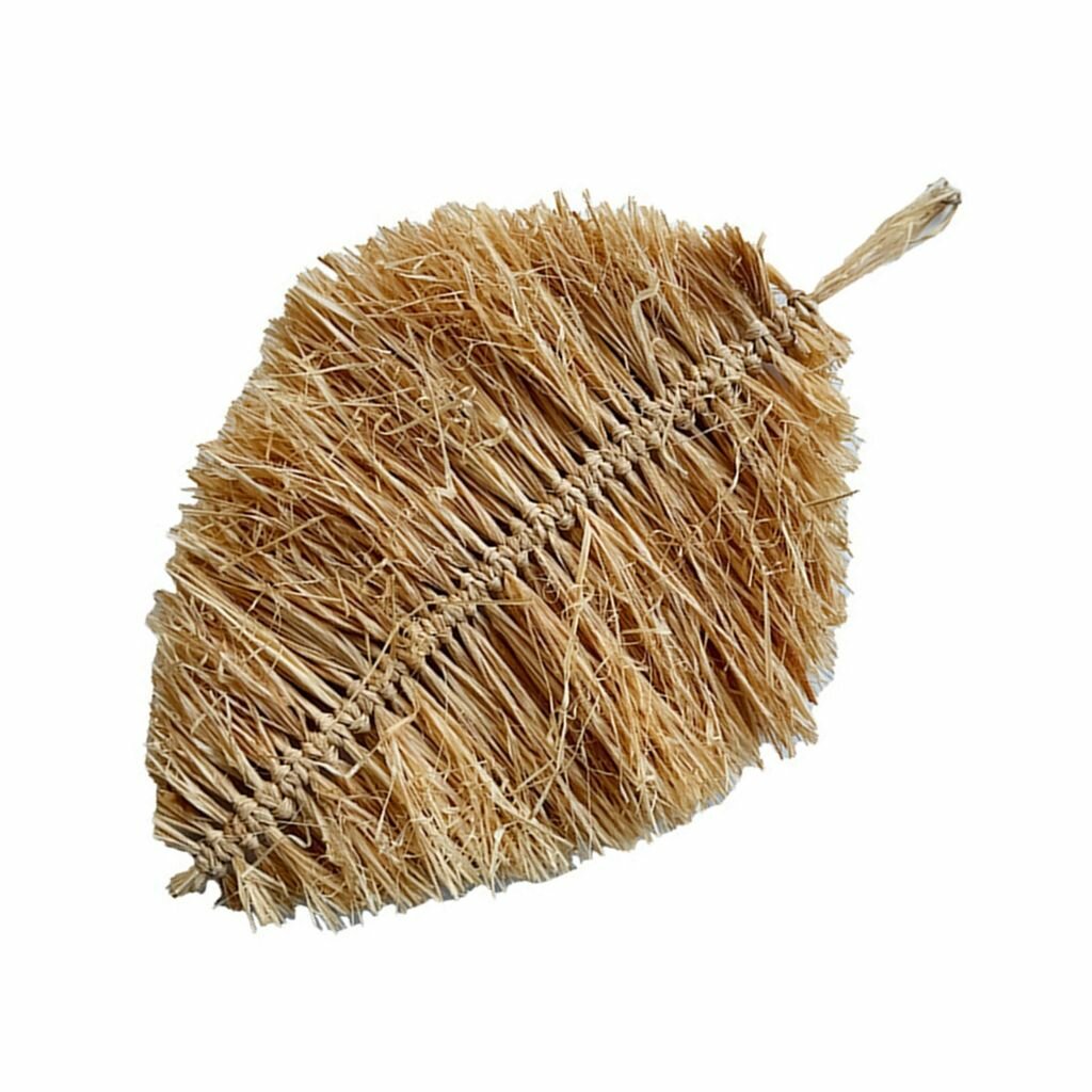 Минималистичный декор стен из натурального волокна рафии для скандинавского интерьера