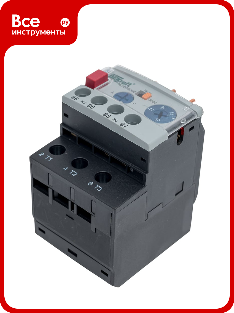 Тепловое реле DEKraft РТ03-09-18-11.0A-15.0A 23116DEK