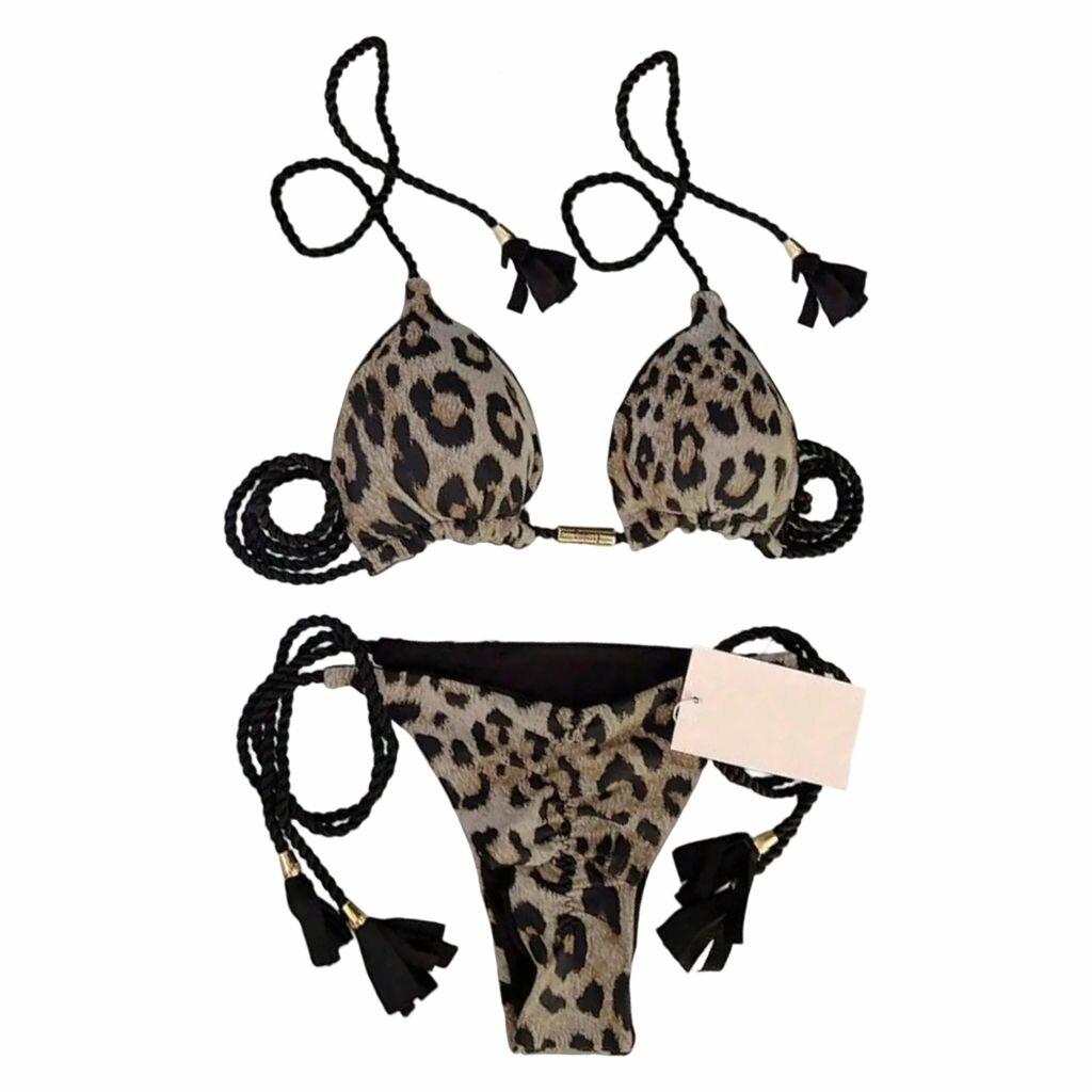 Модный принтованный холтер-слинг сексуальное бикини