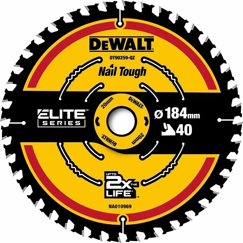 Пильный диск DEWALT DT90259 184/20 мм. 40 зуб.