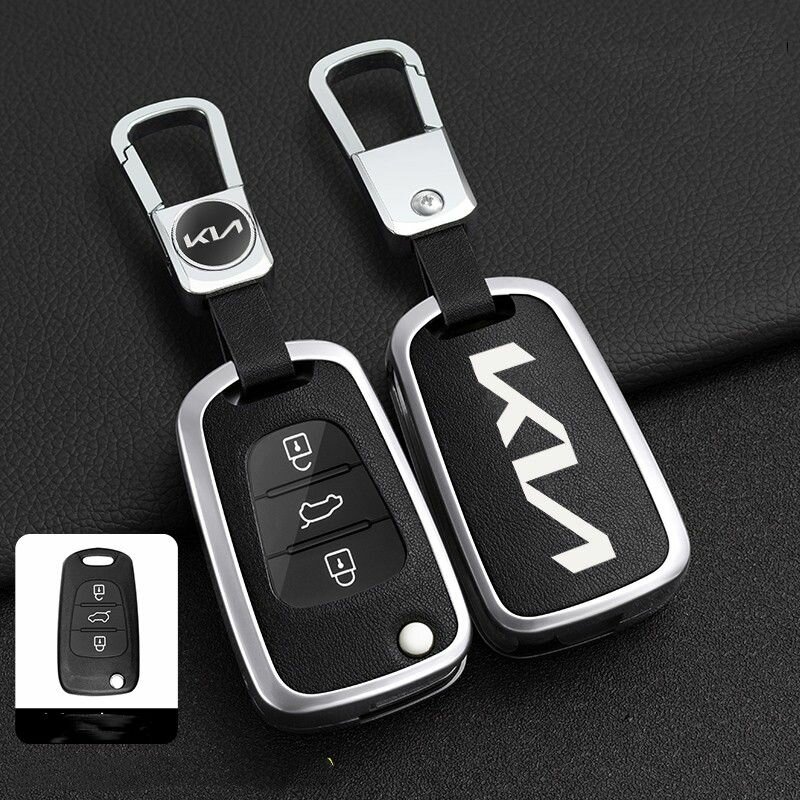 Чехол-книжка для ключей Kia Rio K7 K5 Sportage Sorento защита от царапин, влаги и ударов, стильный аксессуар для автомобиля