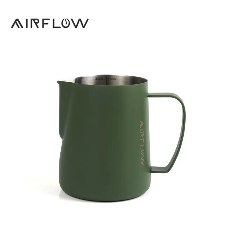AIRFLOW кувшин для вспенивания молока из нержавеющей стали 400/600 мл 400ml Darkgreen