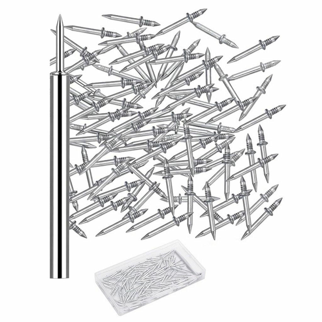 Гвозди с двойной головкой, не оставляющие следов, 1 втулкой в упаковке-50 штук