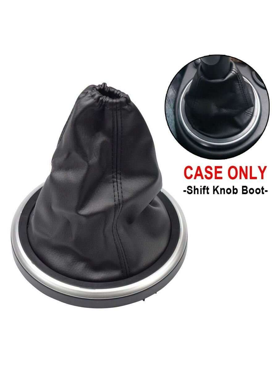 Ручка переключения передач для Ford Fiesta Fusion Transit Connect 2002-2008 MT 5-ступенчатая, черная/серебристая, ABS кожа, замена оригинальной ручки