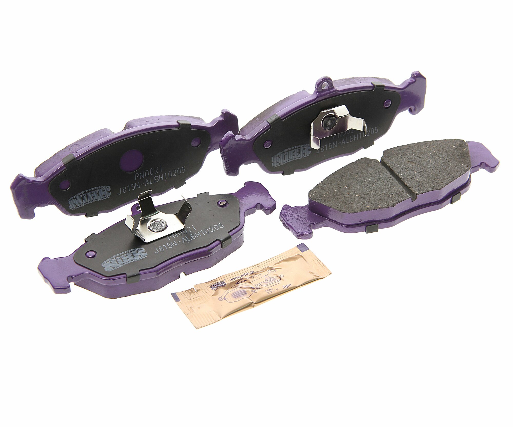 Колодки тормозные передние (4шт.) NiBK Арт. PN0021 / DAEWOO Nexia CHEVROLET Lanos OPEL Astra F (97-) (1.4/1.5)