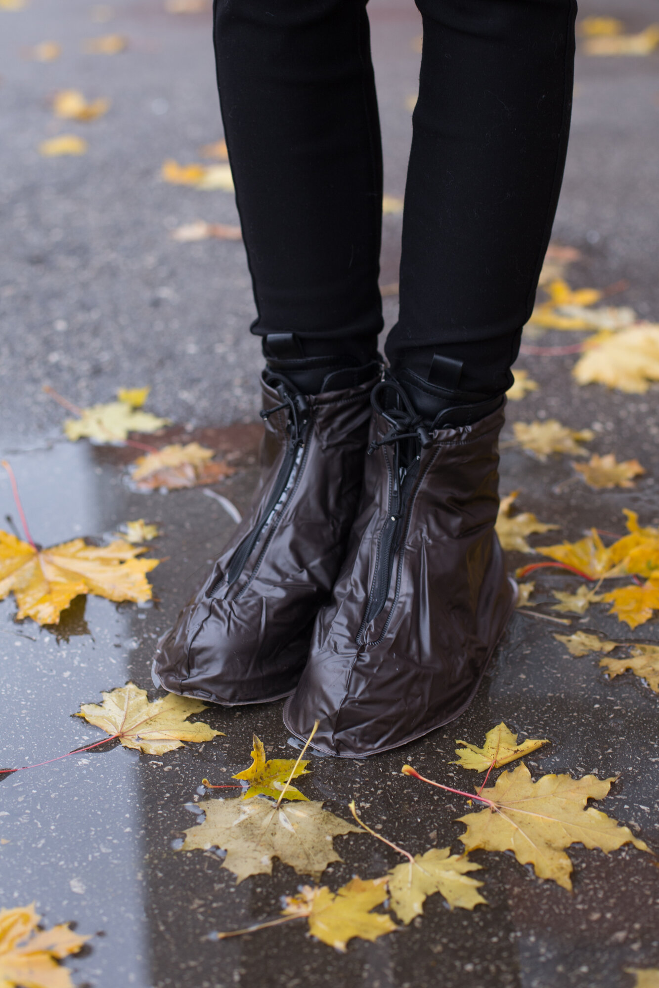 "Защитные чехлы от дождя и грязи" для обуви 34-35 размера, серые для детей, женщин и мужчин