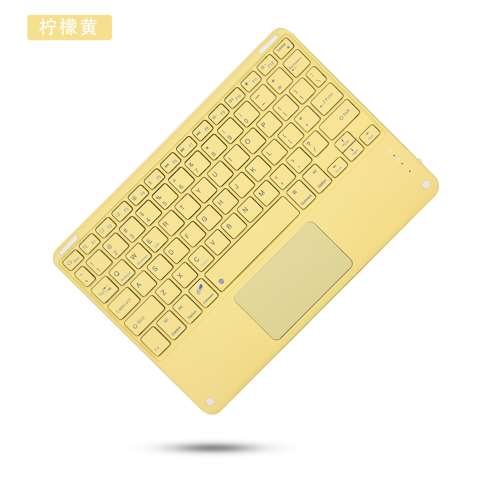 Клавиатура, для iPad Pro 11, беспроводная, сенсорная, цвет лимонно-желтый