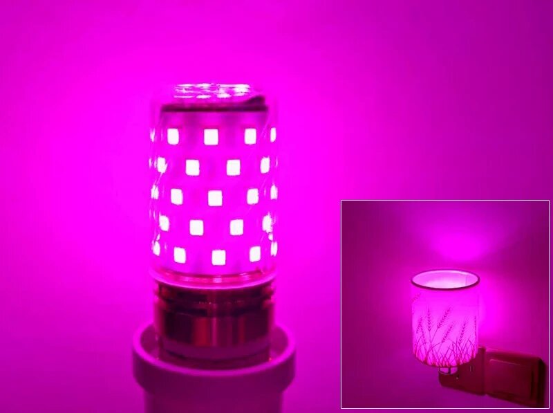 Светодиодная лампа LIDESENS E27/E14 5Вт Фиолетовый, Pink, E14