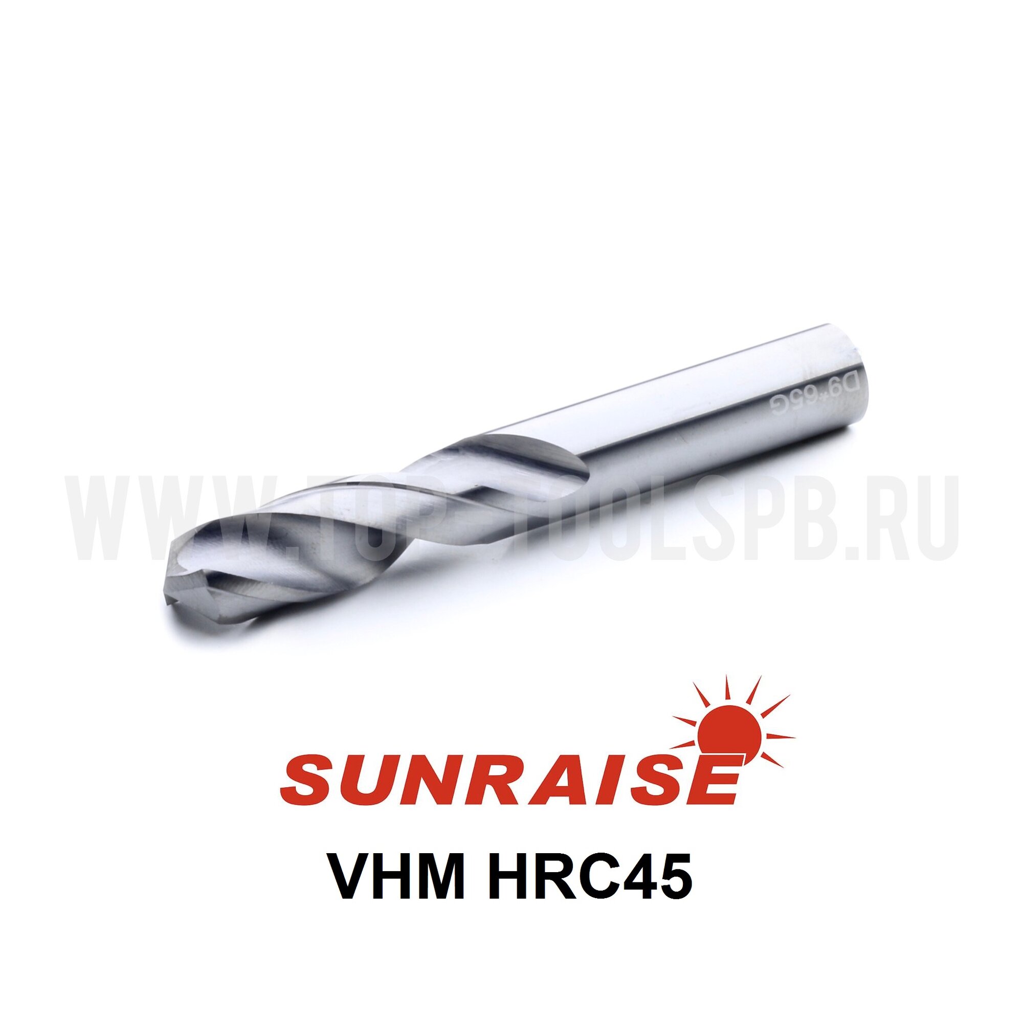 Сверло твердосплавное, короткая серия D4,0 45х22мм VHM НRС45 Sunraise