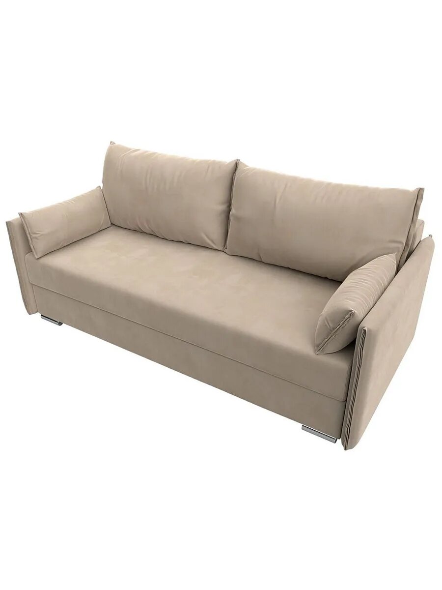 Диван прямой Соломон, 204x106x91 см, с ящиком для белья, велюр