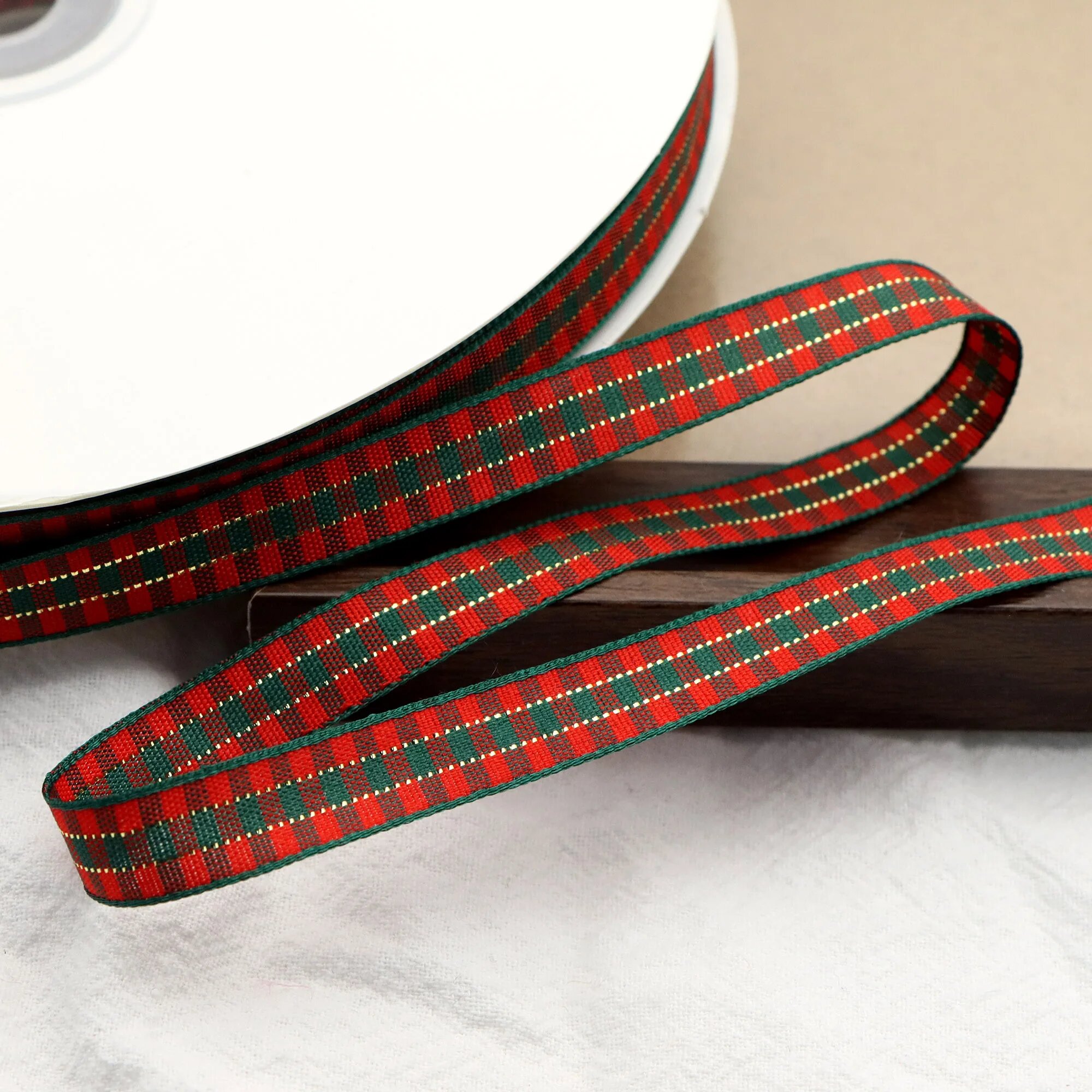 Шотландская клетчатая лента 10 мм, 5 ярдов, полиэстер 1280373001