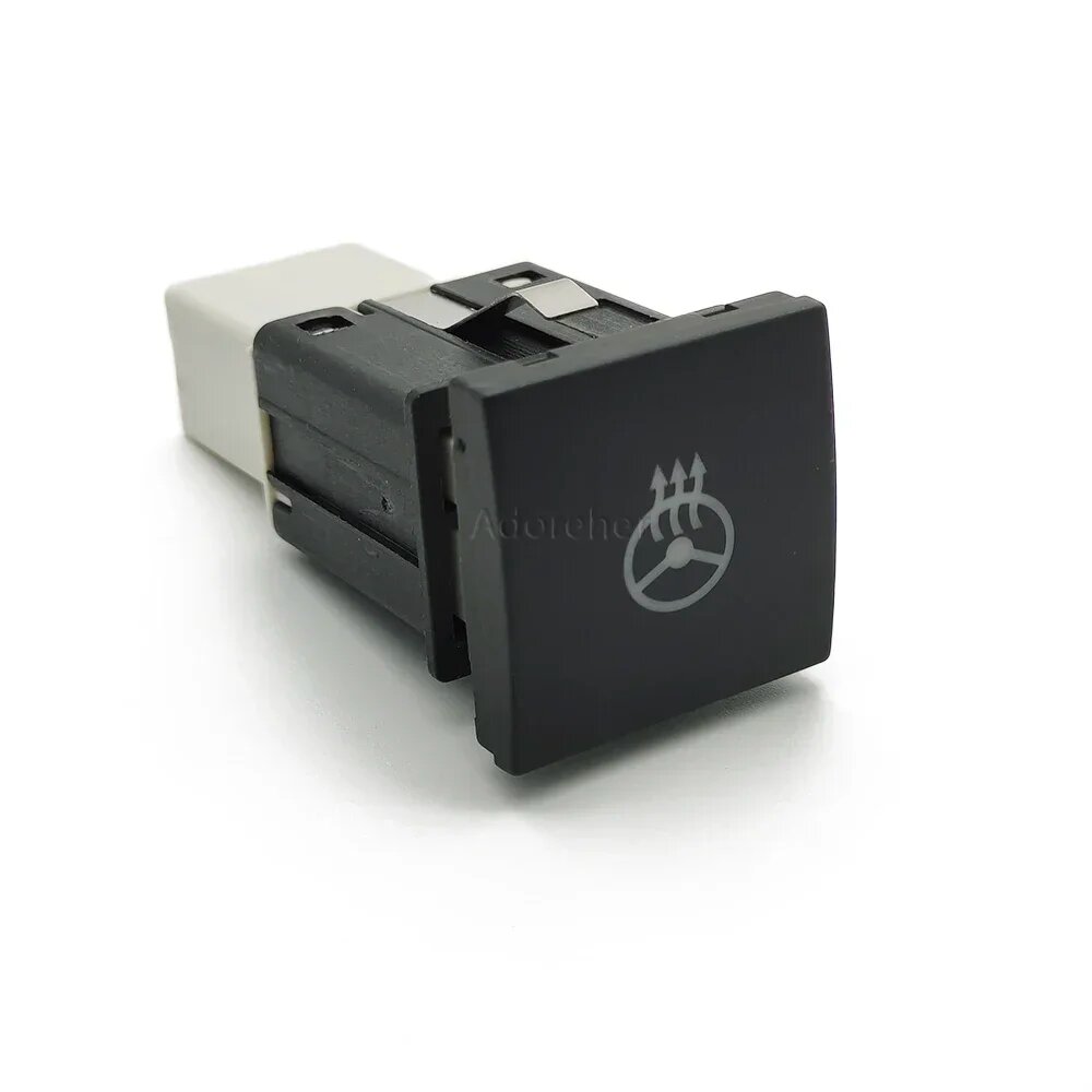 Автомобильный красный светодиодный светильник на рулевом колесе с подогревом, включение и выключение, кнопка с проводом для VW Jetta Golf 6 MK6 с проводом