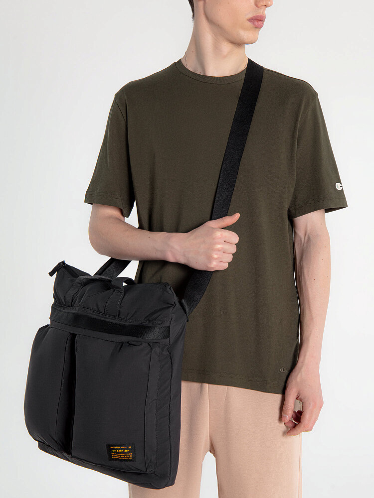 Сумка тоут Champion Multi Pocket Tote Bag, фактура гладкая, черный — фото 1