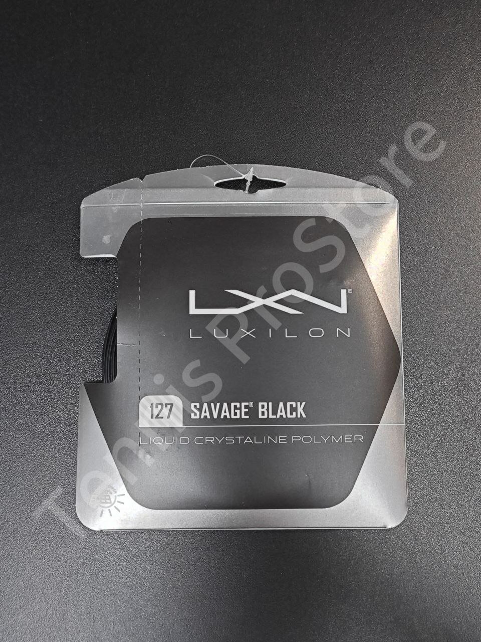 Теннисные струны Luxilon Savage Black 1,27мм, 12м