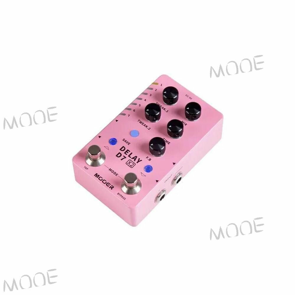 Педаль эффектов Mooer D7 Delay X2