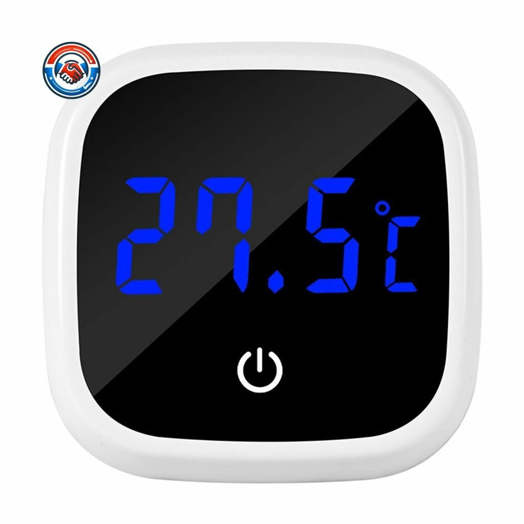 Цифровой термометр для аквариума с LED-дисплеем, беспроводной датчик 0-60 C, компактный аквариумный термометр для пресной и морской воды, точный контроль температуры для рыб и террариума