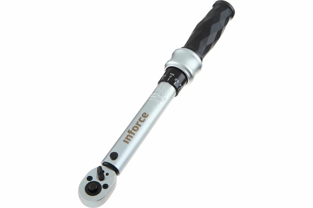 Динамометрический ключ 1/4" 5-25 Нм Inforce, Длина 315мм, Сталь Cr-V, Профессиональный 06-05-108
